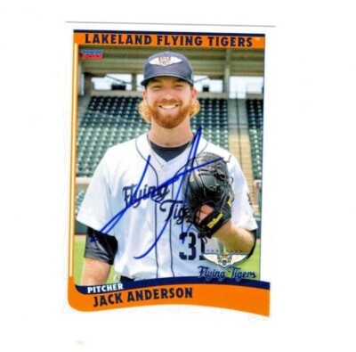 Jack Anderson signed autograph 2022 Lakeland Flying Tigers baseball ...