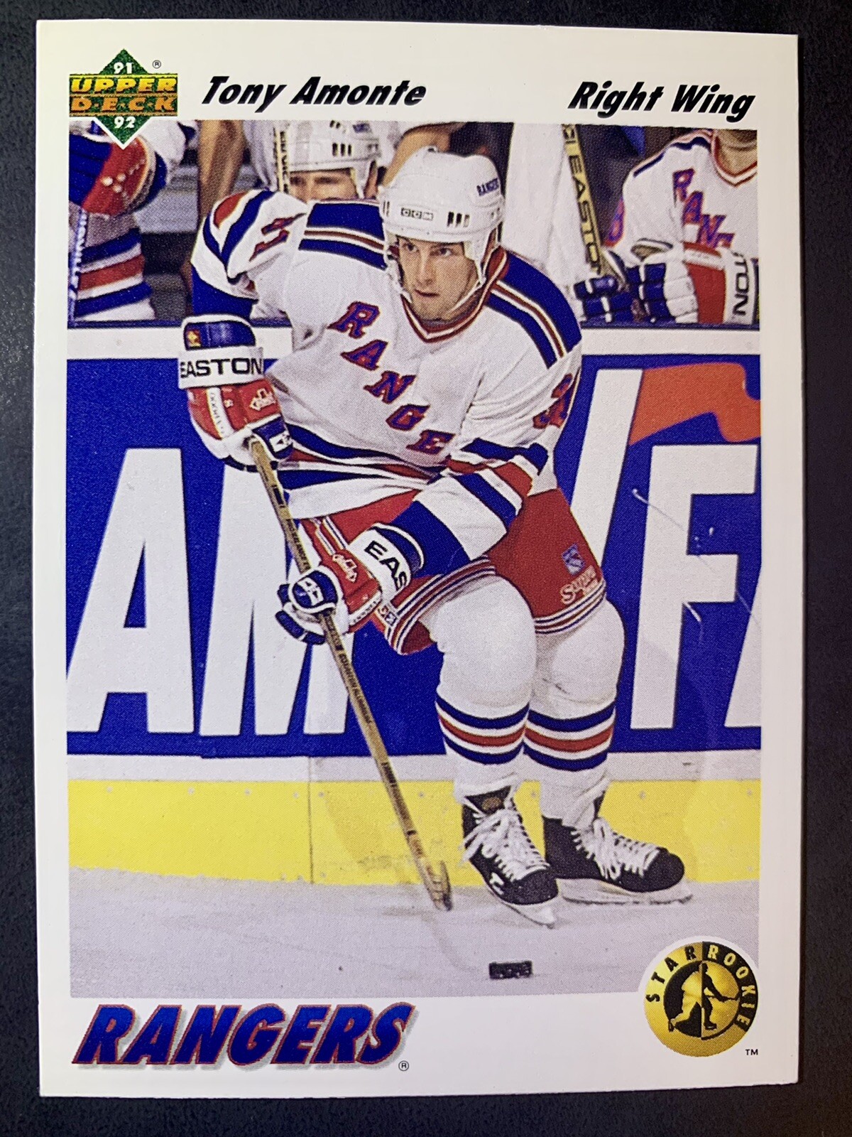 1991-92 Upper Deck #450 Tony Amonte SR RC- Mint/Very Crisp - NY Rangers ...