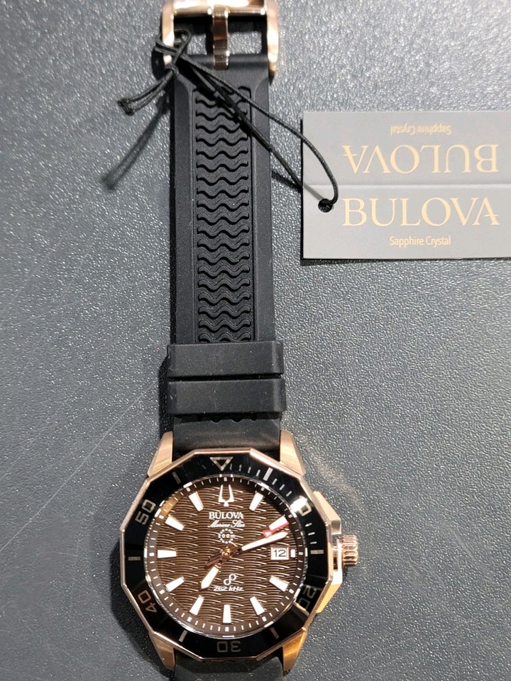 Bulova Marine Star HPQ Precisionist Quartz Brown Dial Men's Watch ...