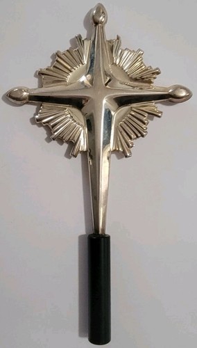 Gorham Sterling Silver Praying Cross Christmas Tree Topper Cross 7.25 ...