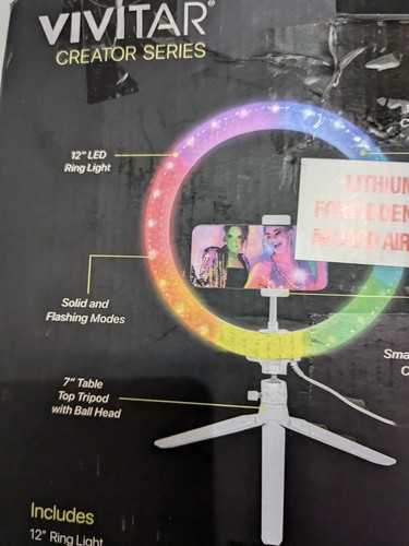 Vivitar---Creator Series---12” Dual-Sided Full Color Ring Light | eBay