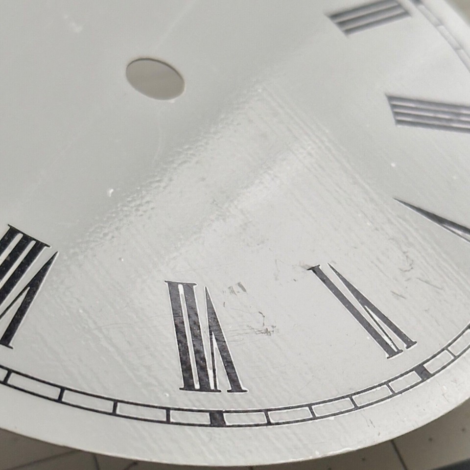 White Clock Dial Face Roman Numerals Metal | eBay