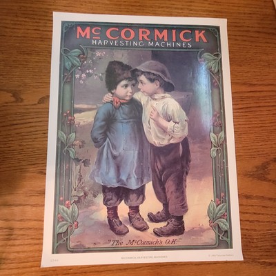 Vintage McCormick harvesting machines Victorian gallery 1993 lt-416 ...