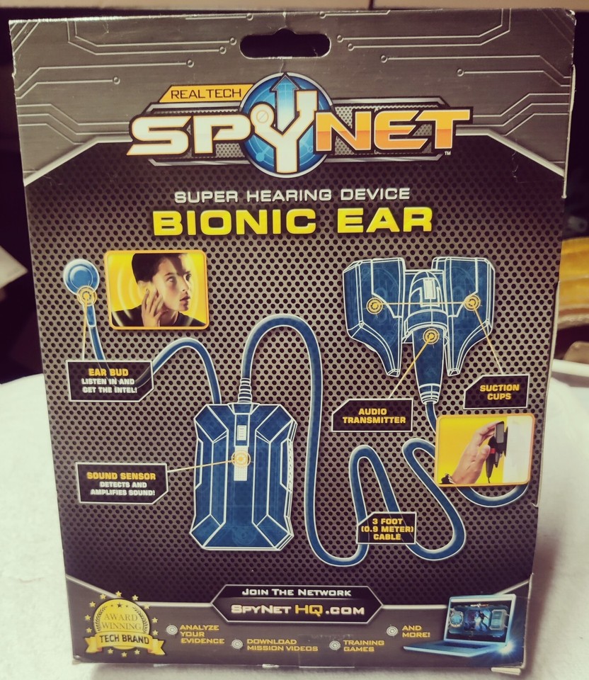 Spy Net Bionic Ear Super Hearing Device Jakks Pacific Real Tech BRAND ...