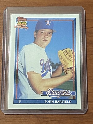 1991 Topps - #428 John Barfield (RC) Texas Rangers | eBay
