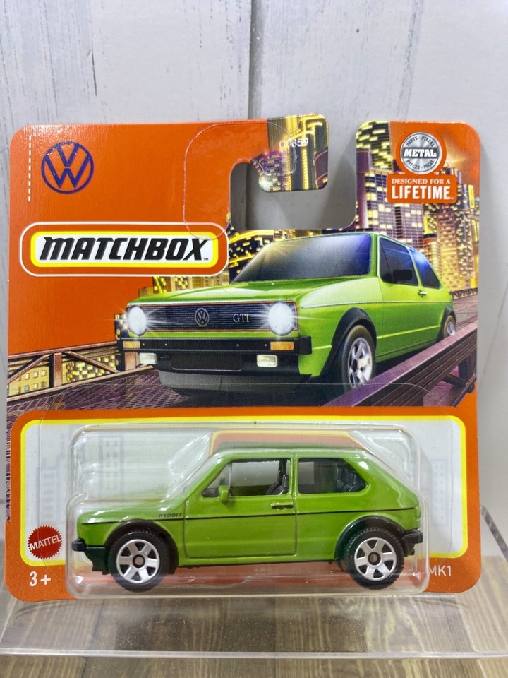 3 CAR LOT MATCHBOX 1981 VW Romping Rabbit, 1985 VW Golf GTI & 2023 VW ...