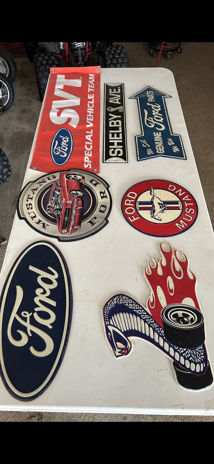 Ford Mustang & SVT Cobra Ford Shelby Cobra Jet Garage Man Cave 7 Signs ...