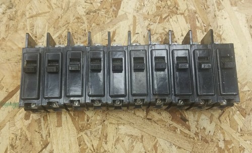 ITE SIEMENS BQ1B020 20 Amp 1-pole Bolt-In Circuit Breaker Qty 10 BQ120 ...