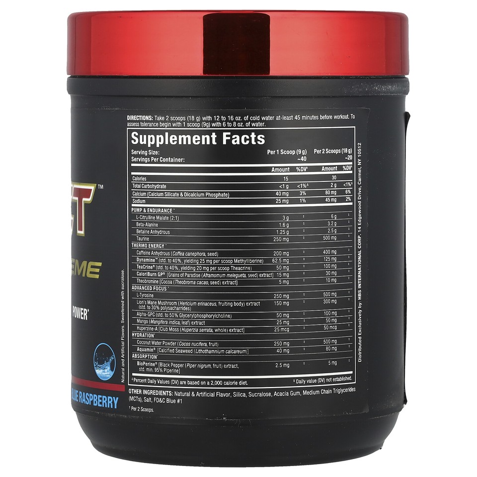 IMPACT™ IGNITER XTREME, Pre-Workout, Blue Raspberry, 12.7 oz (360 g) | eBay