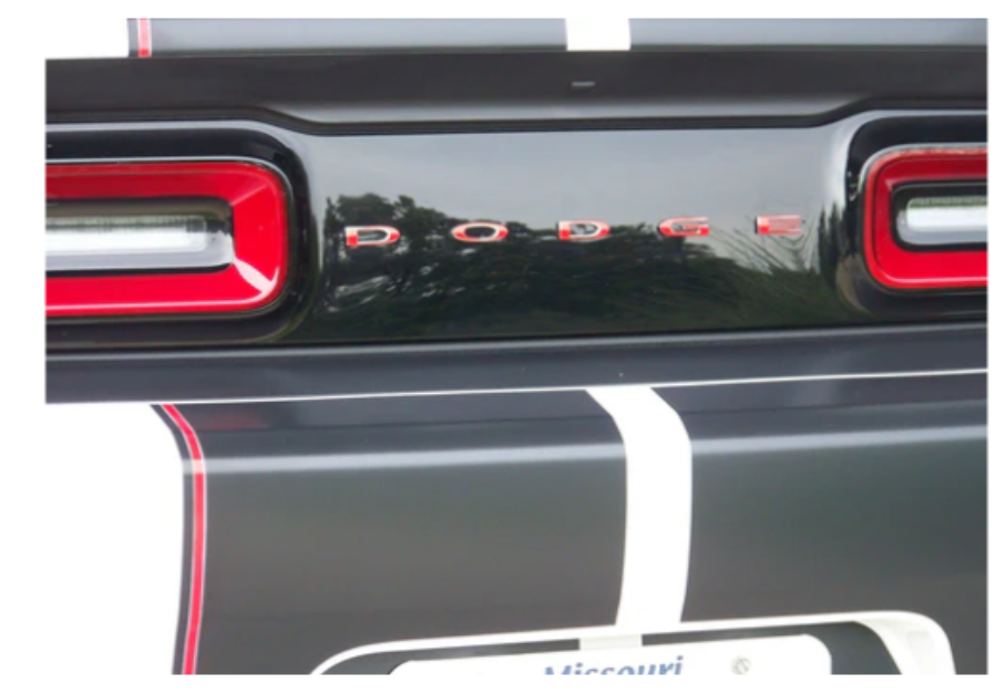 Flat Black "DODGE" Lettering Emblem Overlay Decal For 2015-2023 Dodge ...