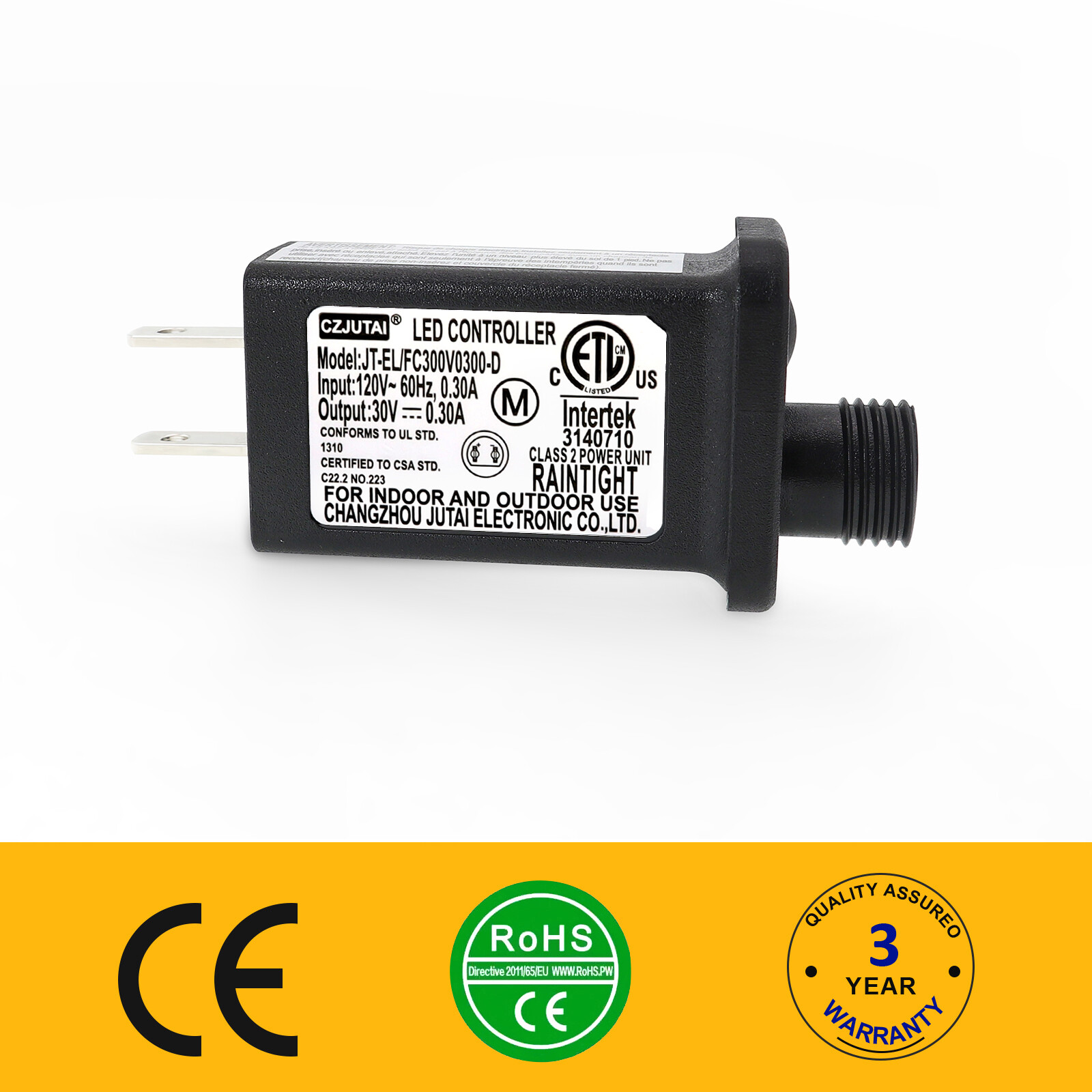 🎄29V/31V 9W Transformer Steady on & Flashing 2 Mode US Led Light Driver ...