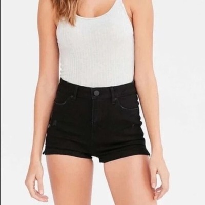 BDG 27W Super High Rise Short Short Black Denim Jean Shorts | eBay