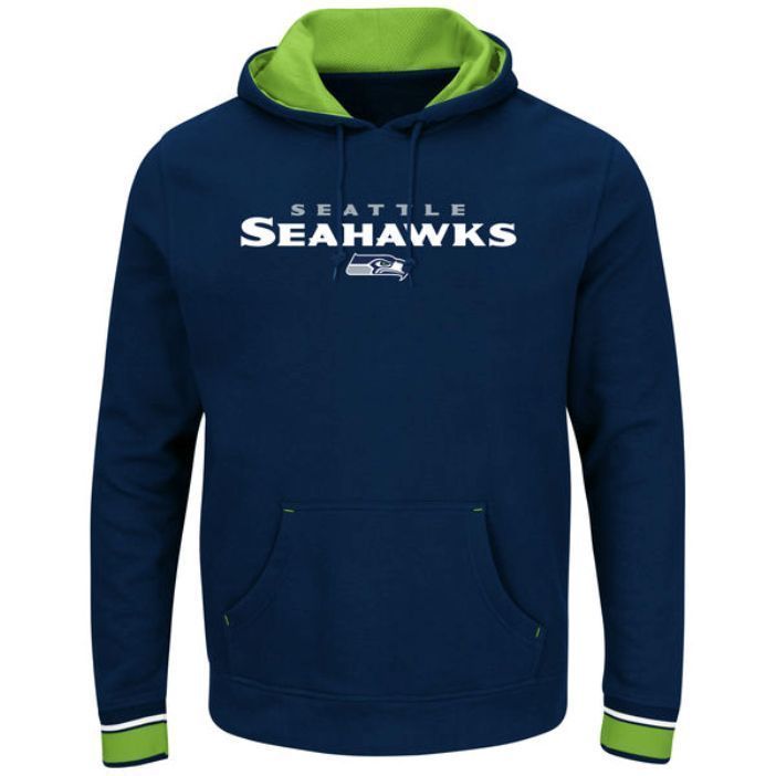 Seattle Seahawks Championship Pullover Hoodie Navy Plus Sizes ...