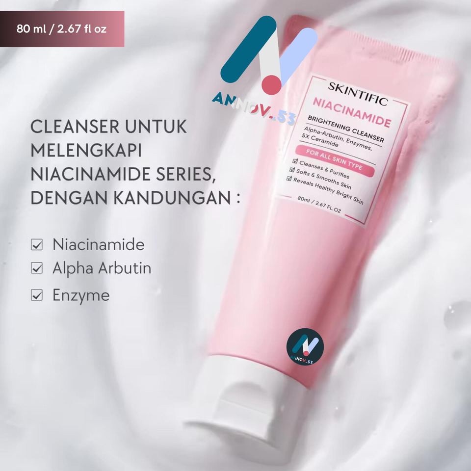 SKINTIFIC Niacinamide Bright Cleanser Facial Wash Antioxidant Radiant ...