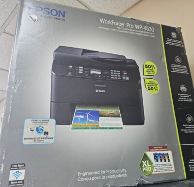 Epson WorkForce Pro WP-4530 All-In-One Inkjet Printer TESTED w/box | eBay
