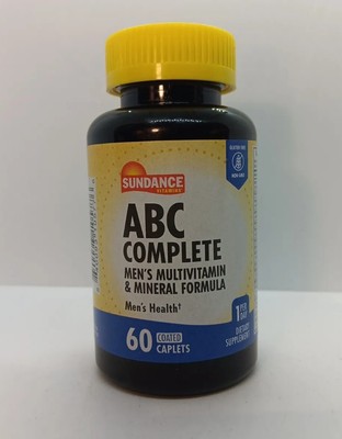 Sundance ABC Complete Men's Multivitamin & Mineral Formula 60 Caplets ...