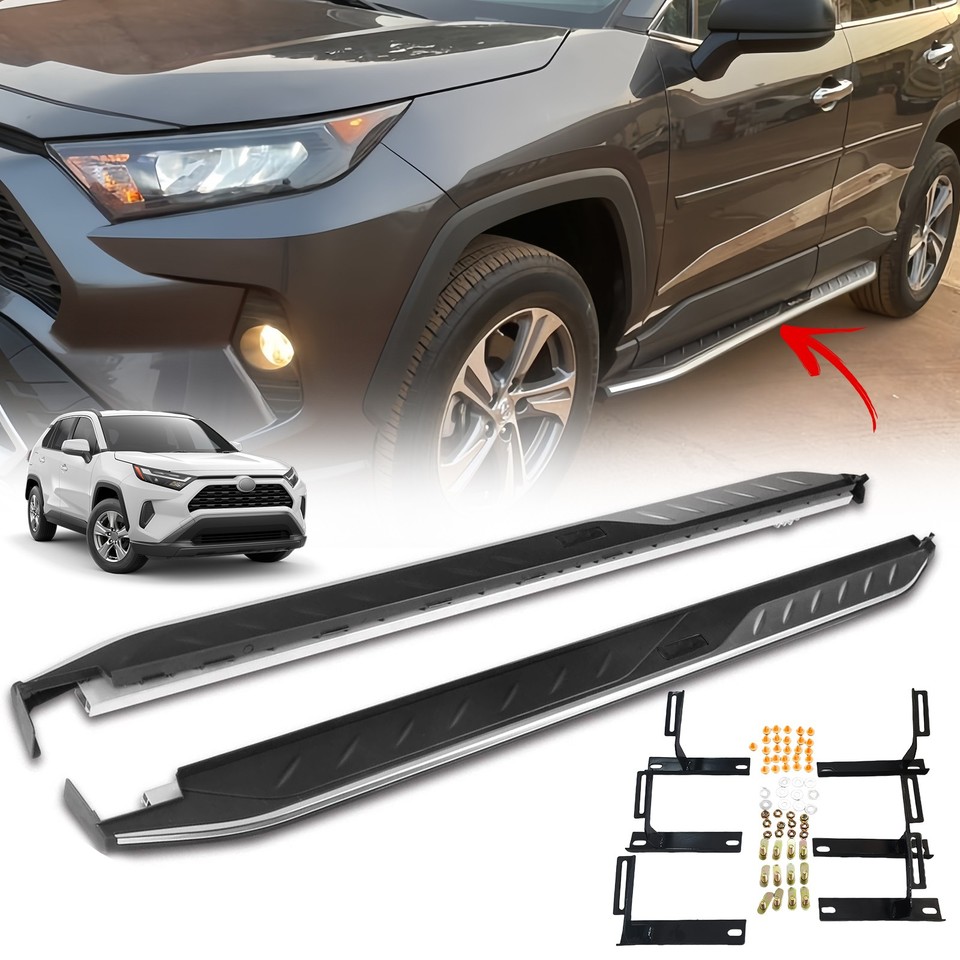 Fits 2019-2025 Toyota RAV4 Side Step Bars Running Boards Nerf Bar ...