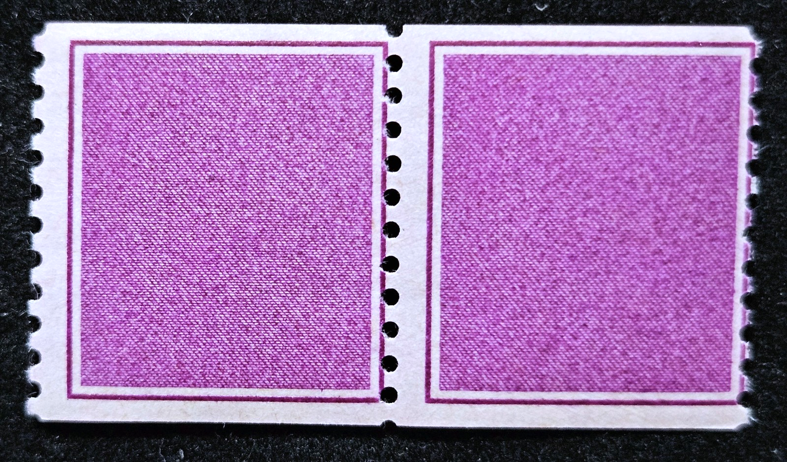 US Test Stamp 1954-56 Framed Rectangle Coil Pair Scott # TD95 MINT NH ...