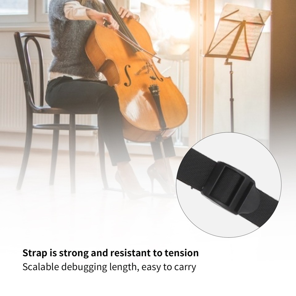 Cello AntiSlip Strap ORing Holder Wood Fixing Plate Musical Instrument ...