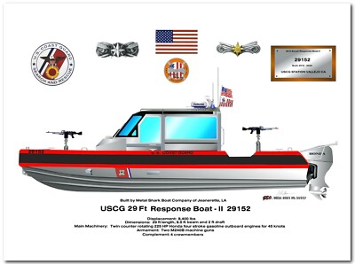 USCG 29 Ft Fast Response Boat - 11, Hull No. 29152, CGS Vallejo, CA | eBay