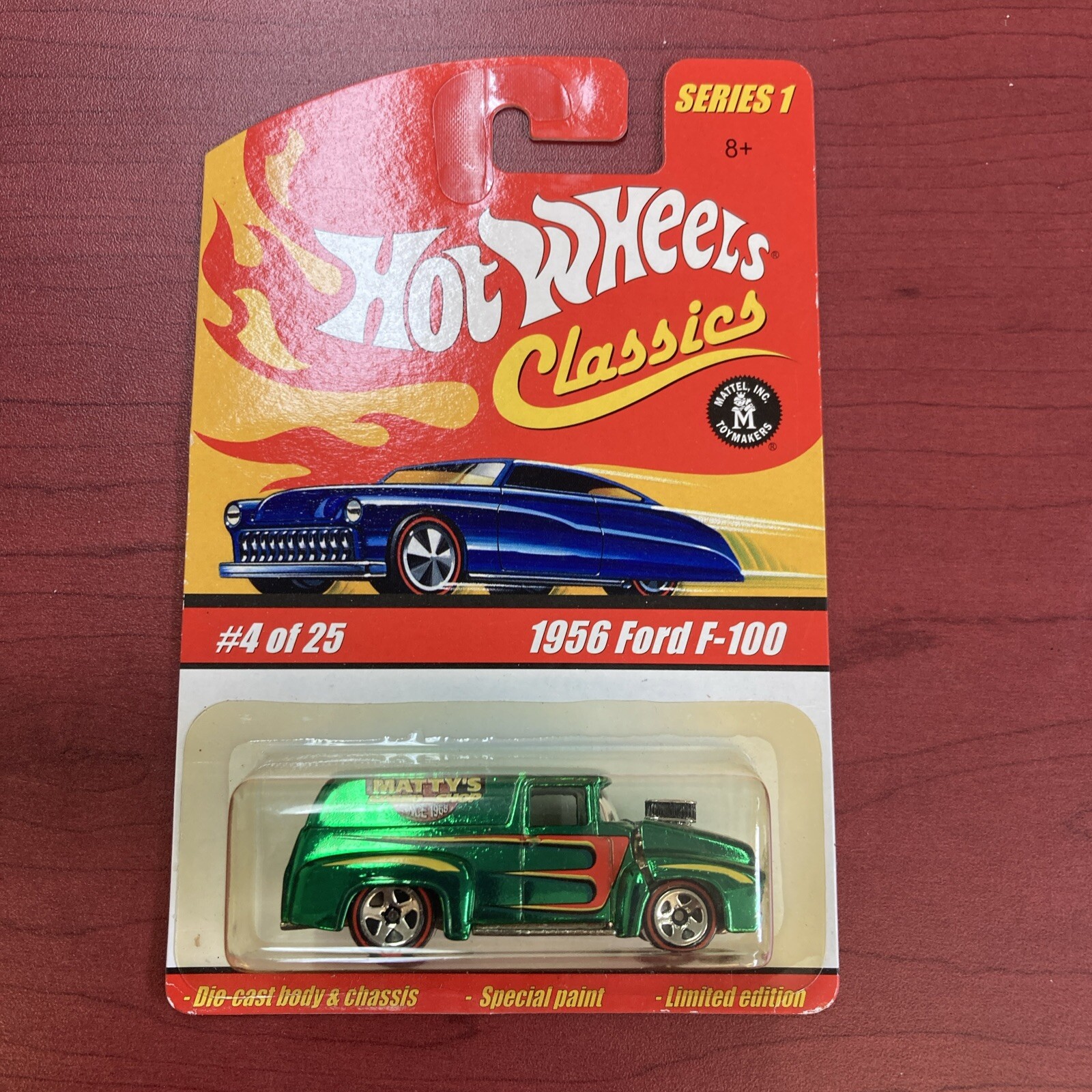 Hot Wheels Classics Series 1 1956 Ford F-100 Spectraflame Green NIP | eBay
