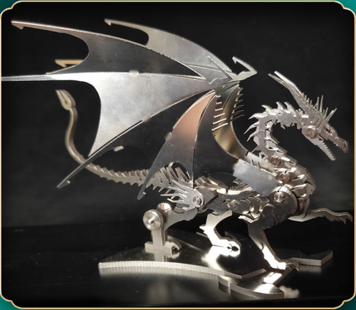 Metal Jigsaw 3D Puzzle Charizard Assembly Kit DIY Model Decor Toy Gift ...