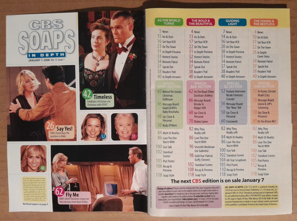 Cbs Soap Opera Digest Recaps