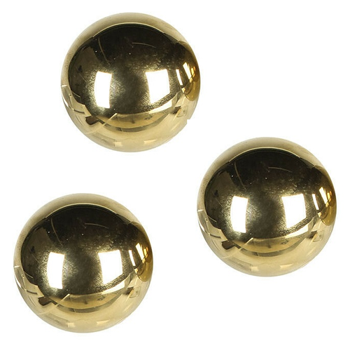 Marble Mania Gold Balls x3 Stainless Steel Marbles Run Rare Spheres ...