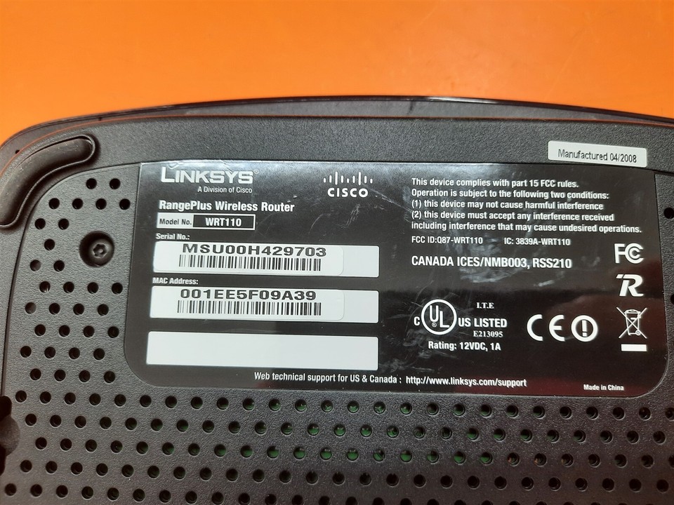 ⭐️⭐️⭐️⭐️⭐️ Cisco Linksys WRT110 RangePlus Wireless Router-No Cables | eBay