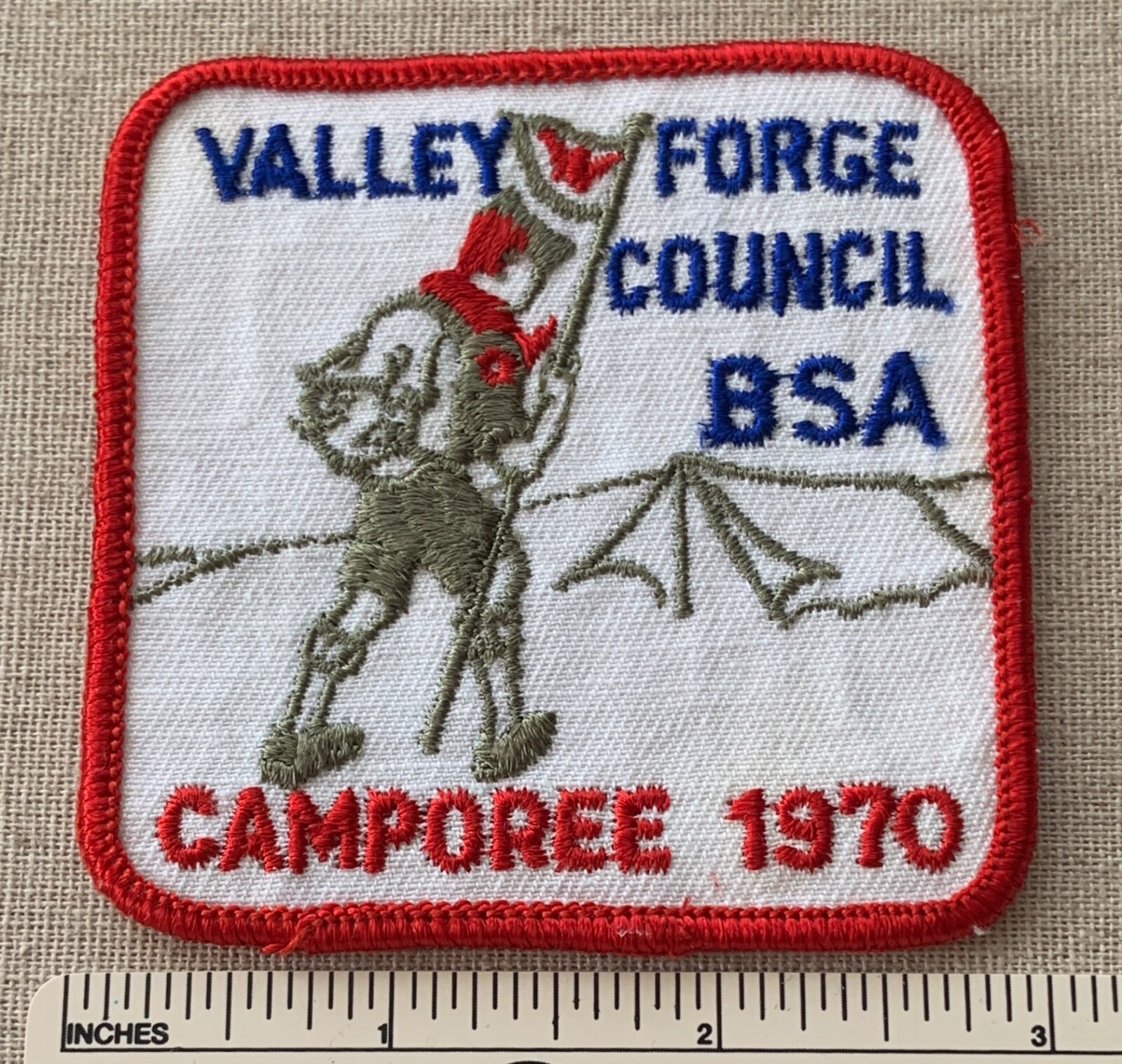 Vintage 1970 VALLEY FORGE COUNCIL Boy Scout Camporee PATCH BSA Camp ...