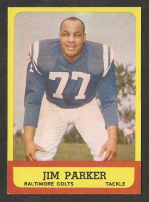 1963 Topps #5 JIM PARKER Baltimore Colts - EX-MT+ Hall of Fame Class of ...