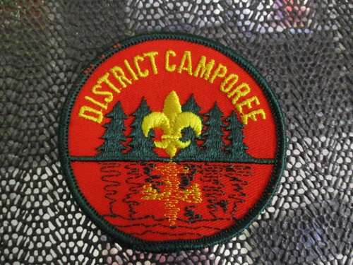 Vintage 3" Boy Scouts District Camporee Embroidered Patch | eBay