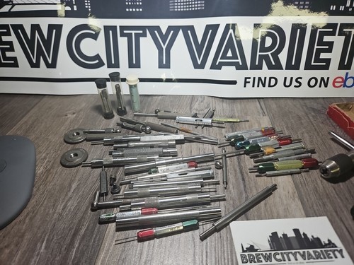 Misc. Vintage Lot Machinist Inspection Tools Gages No Go Go Gage Thread ...