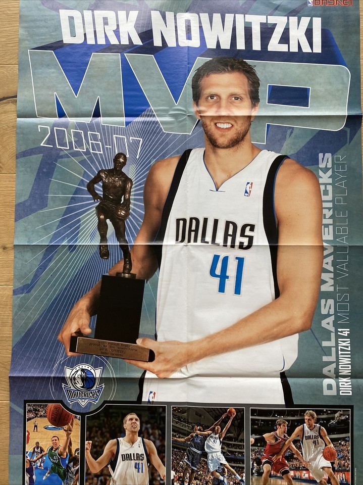 Dirk Nowitzki Mvp 2007 Dallas Poster LeBron NBA Jersey Air Jordan 171 ...
