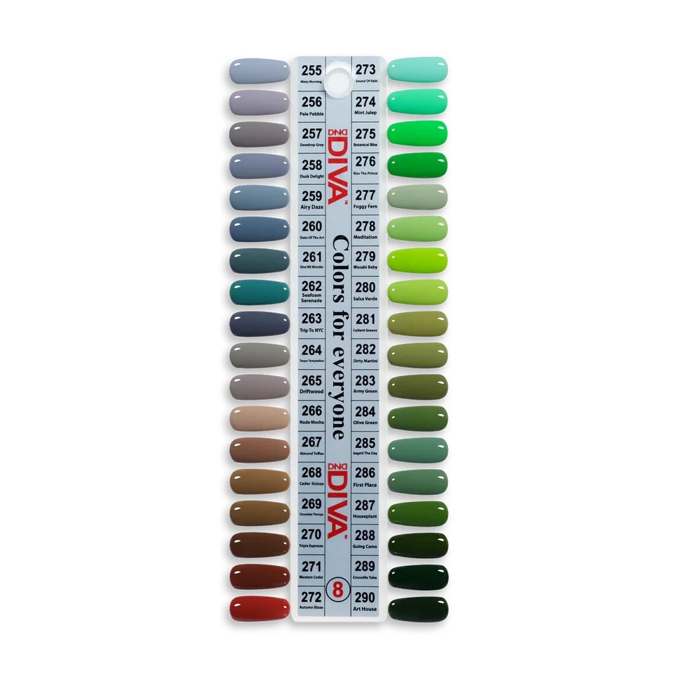 DC&DND Daisy Color Chart Gel Polish Color Sample Chart Palette Display ...