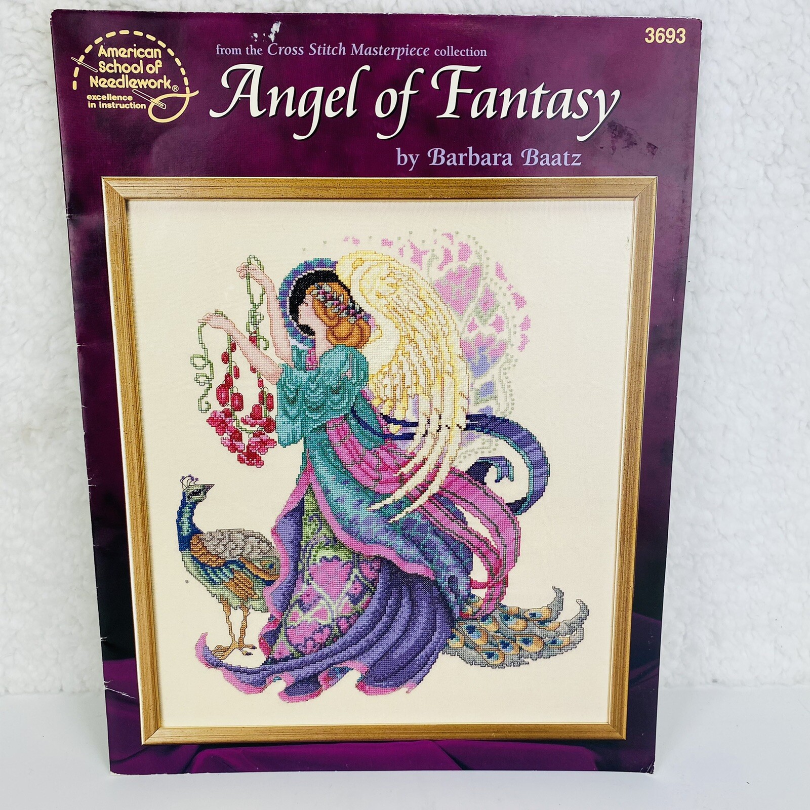 Barbara Baatz Angel of Fantasy Peacock Garland Counted Cross Stitch Pattern for sale online | eBay