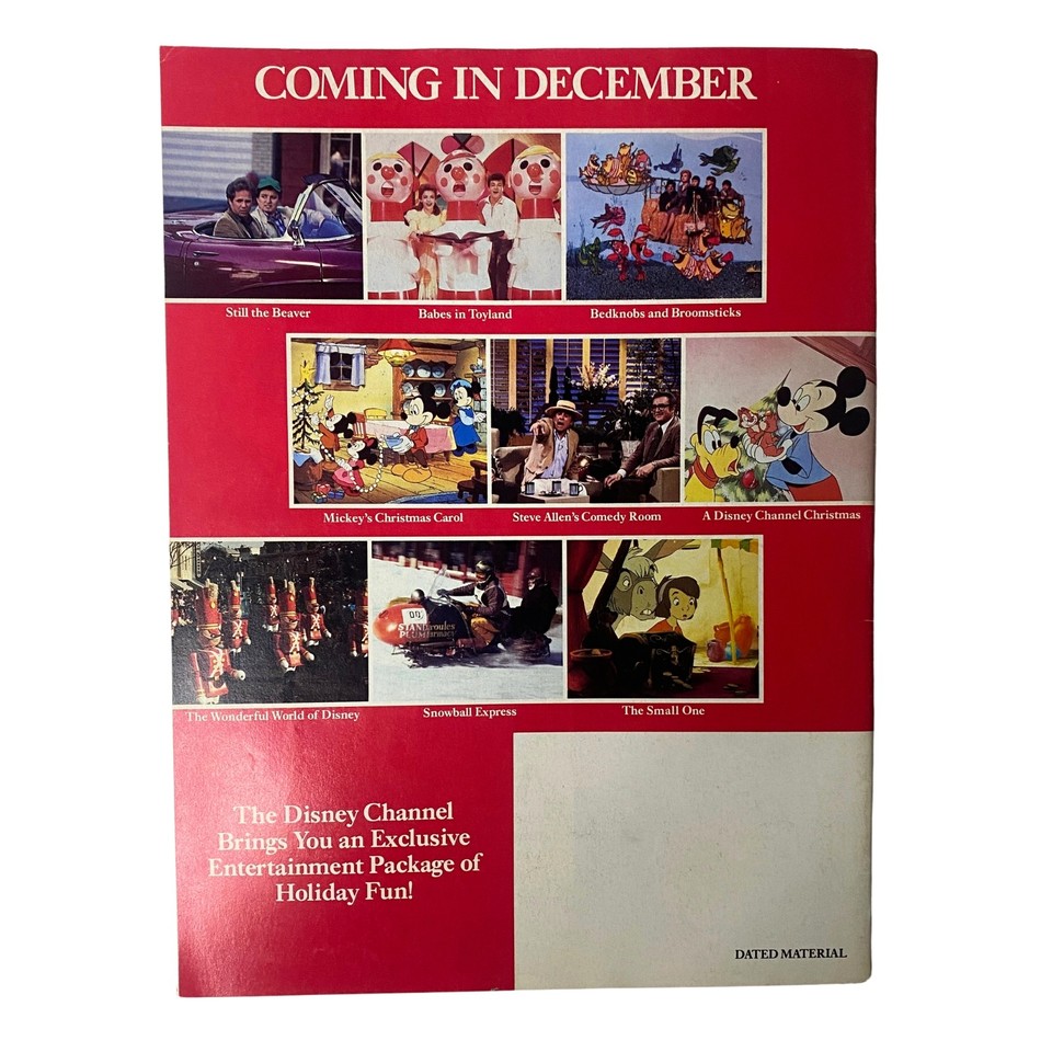 The Disney Channel Magazine November 1984 Still The Beaver Series ...