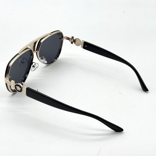 Men’s Versace Black Lens Rimless Gold Medusa Sunglasses | eBay