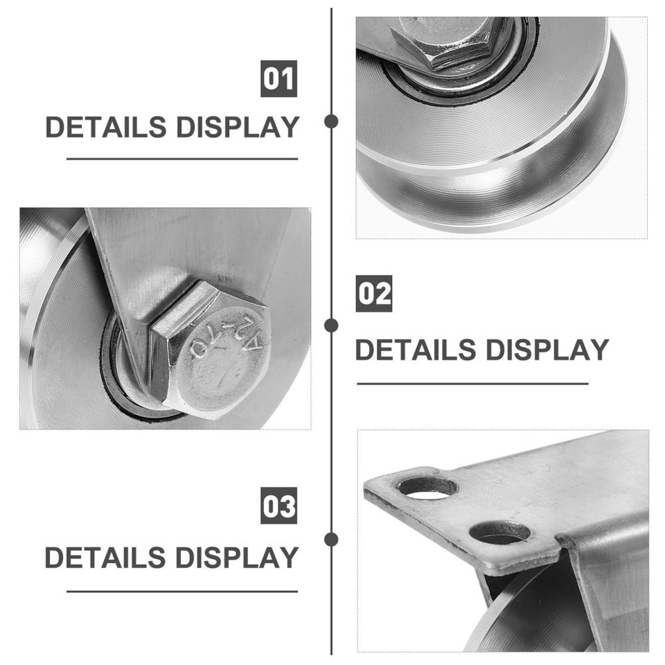 Stainless Steel Wire Rope Ropes Pulley Door Track Hanging Wheel for ...