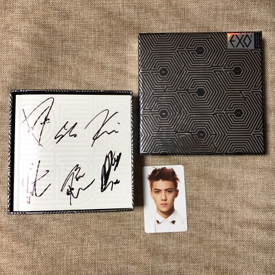 EXO HAND SIGNED [OVERDOSE] Promo Album CD+Photobook+Sehun PC ...
