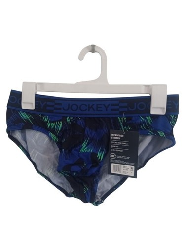 Jockey Men's Cooling Mesh Brief - Blue/ Green Pattern - Medium | eBay