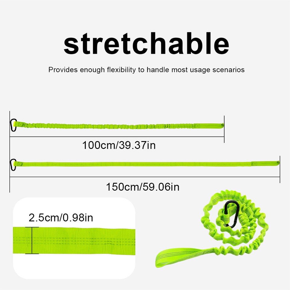 Elastic Kayak Paddle Rope Rowing Boat Tie Rope for Kayak Paddles Canoe ...