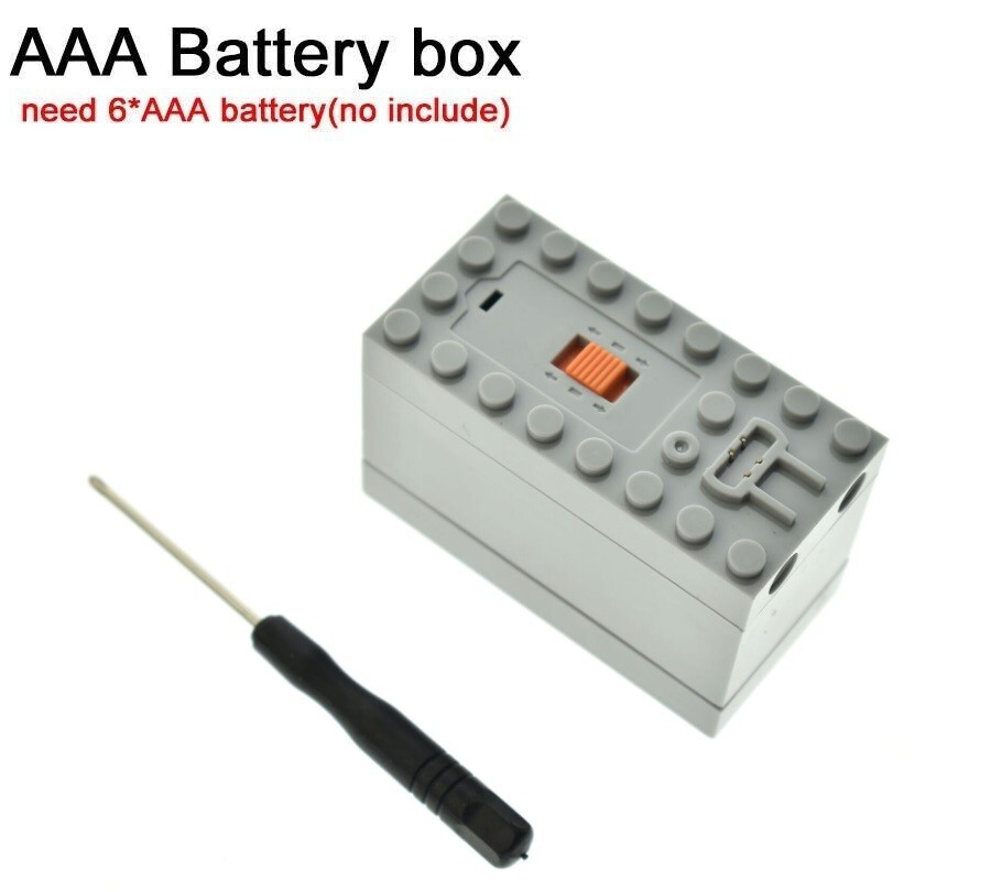 Power Functions 88000 AAA Battery Box for Trains/Motors/Lights/MOCs For ...