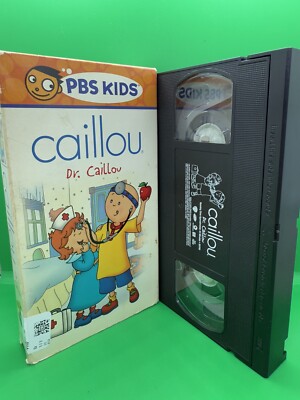 Caillou Dr. Caillou VHS 2002 Video Tape PBS Kids Classic Animated Kids ...