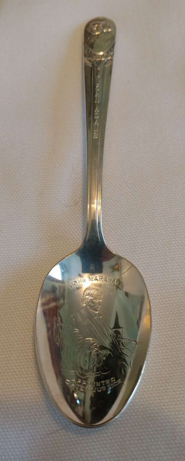 Vintage Collectible Wm Rogers Co Silverplate spoon - John Adams | eBay