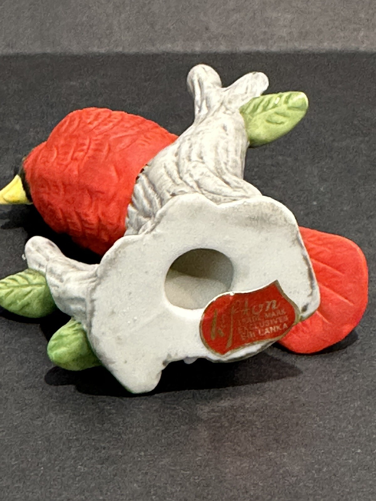 Vintage Lefton Cardinal Sitting On A Branch Hand Painted Figurine | eBay