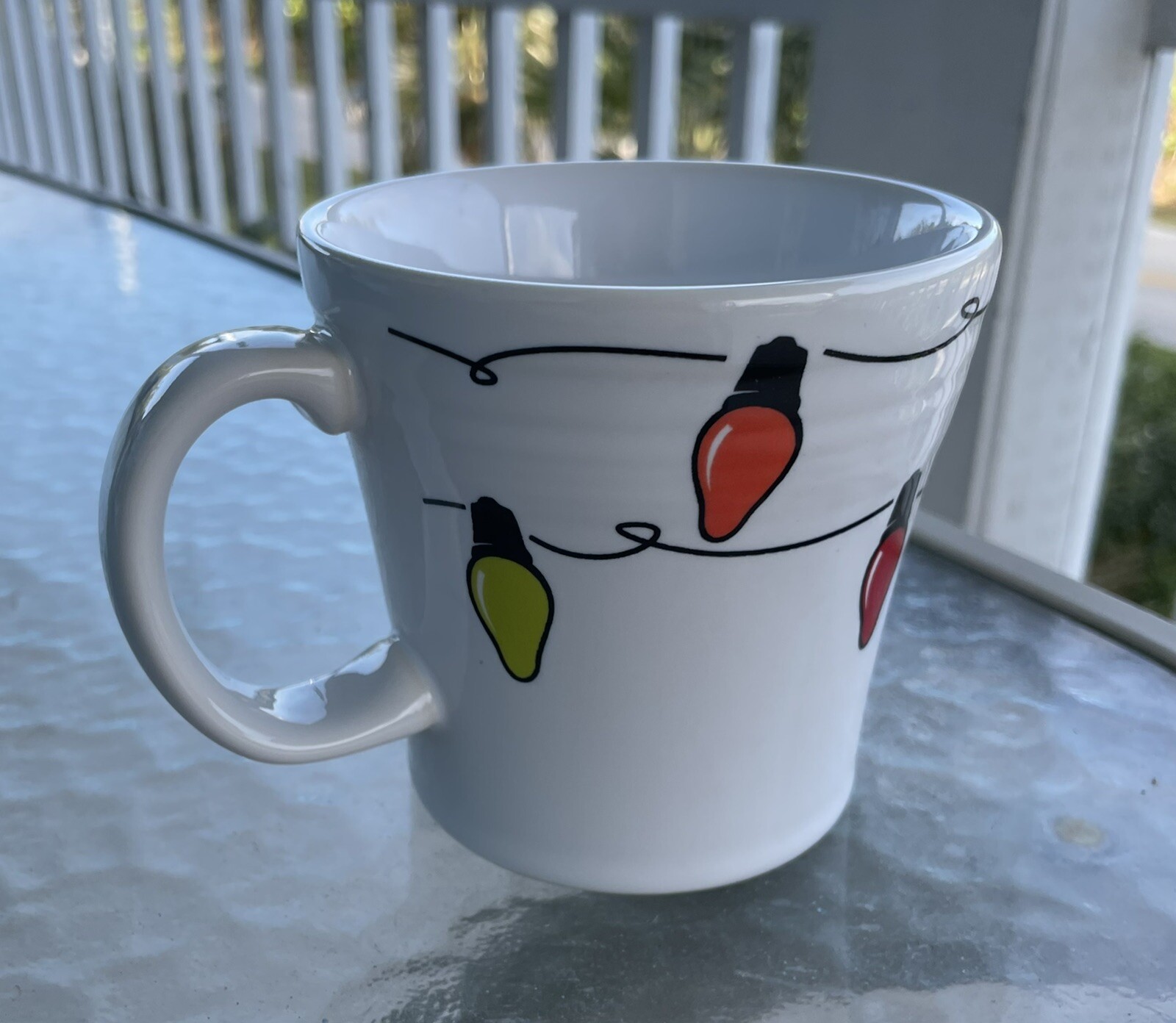 fiestaware tapered mug christmas lights | eBay