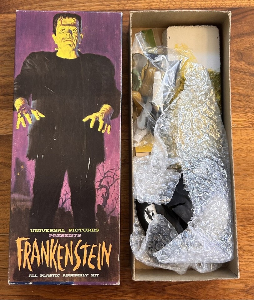 Vintage 1961 Aurora - FRANKENSTEIN - Plastic Model Kit #423 - 98 | eBay