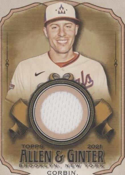 2021 Topps Allen & Ginter's - Full Size Relics B Patrick Corbin #AGA-PC ...