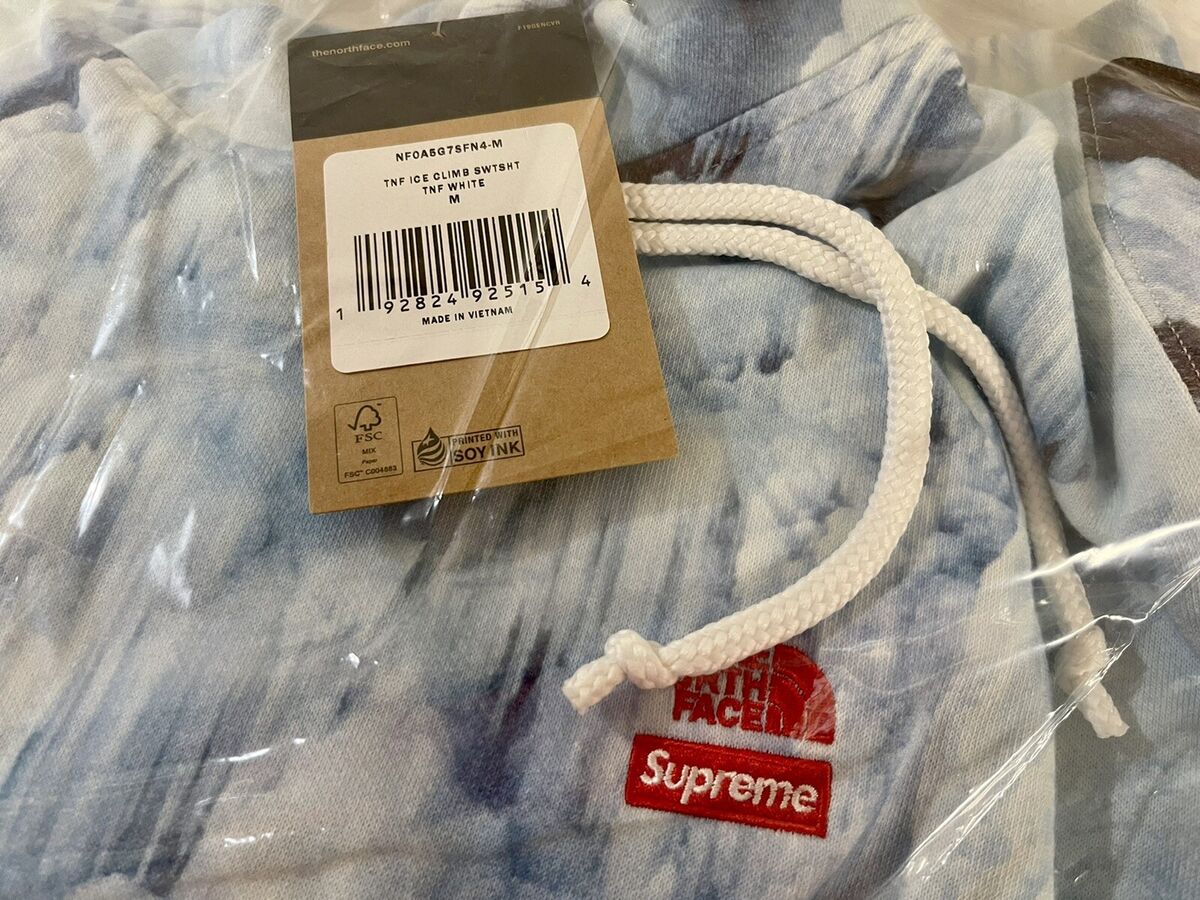 Supreme x The North Face Ice Climb Hooded Sweatshirt Size M Supreme x The North Face Ice Climb Hooded Sweatshirt Size M